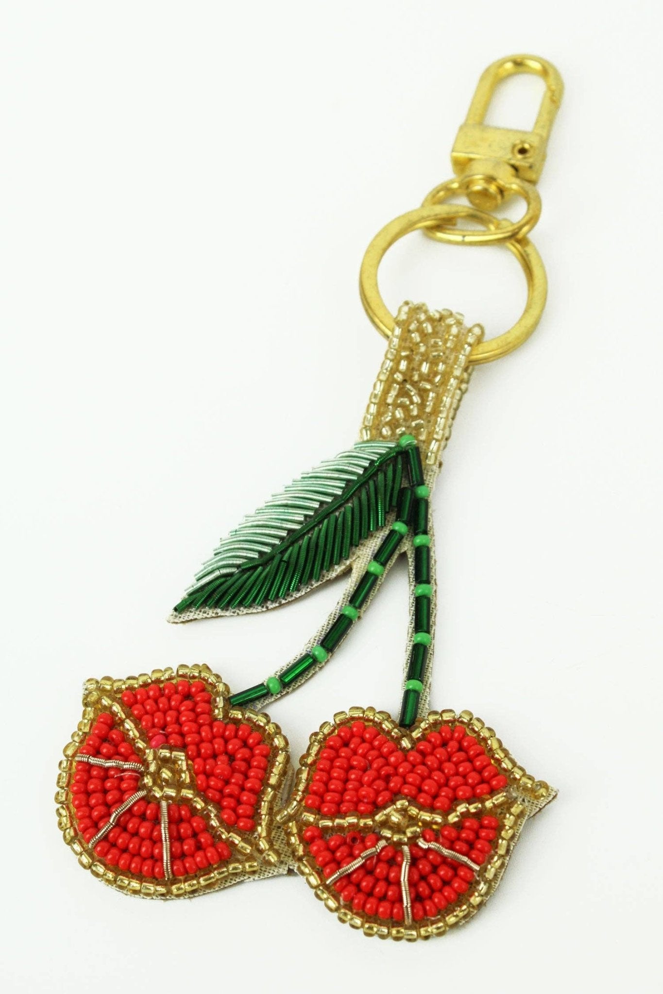 Beaded Cherry Kiss Keyring – Hauslife