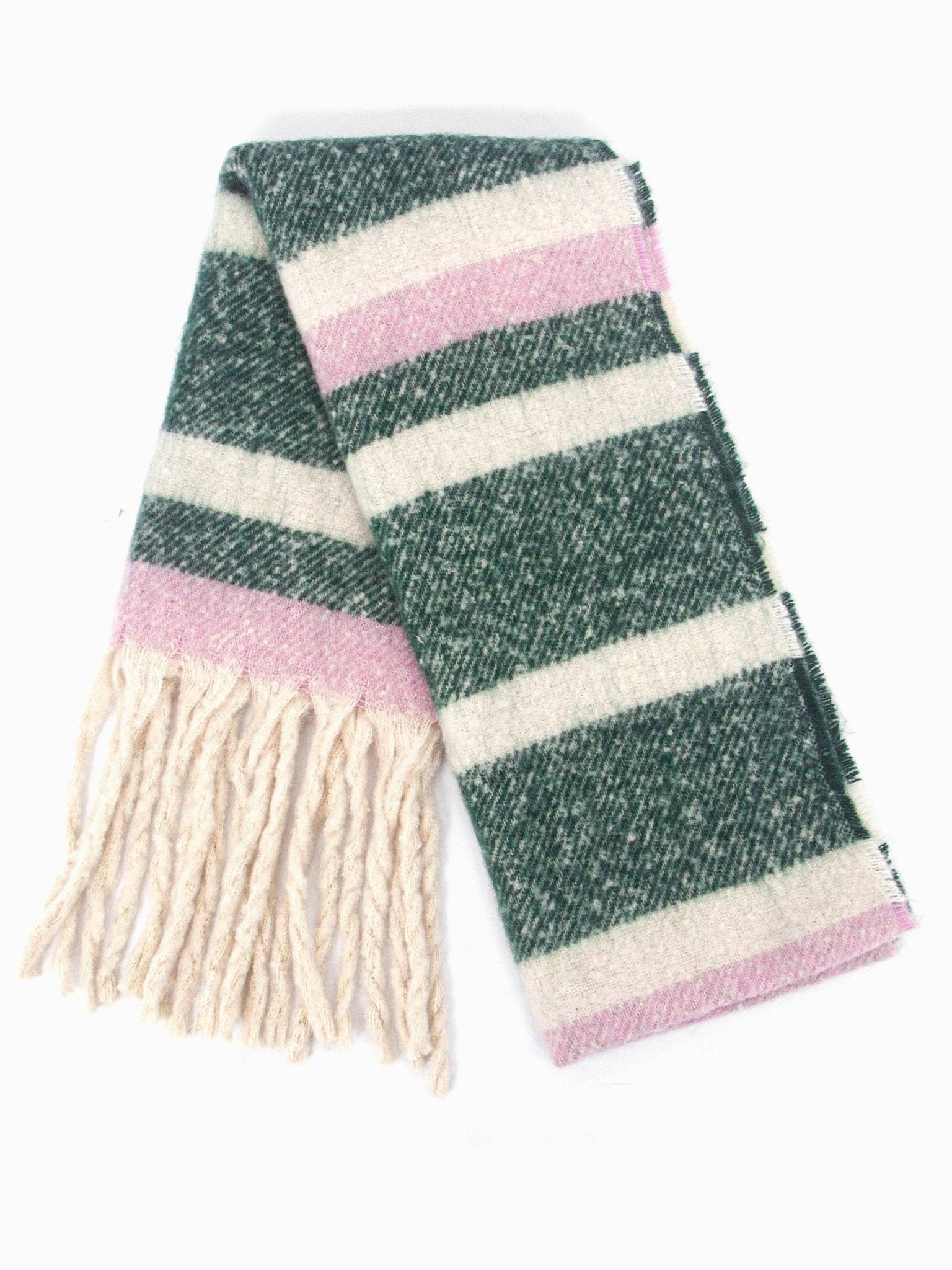 Dallas Heavyweight Scarf - Green, Stripe – Hauslife