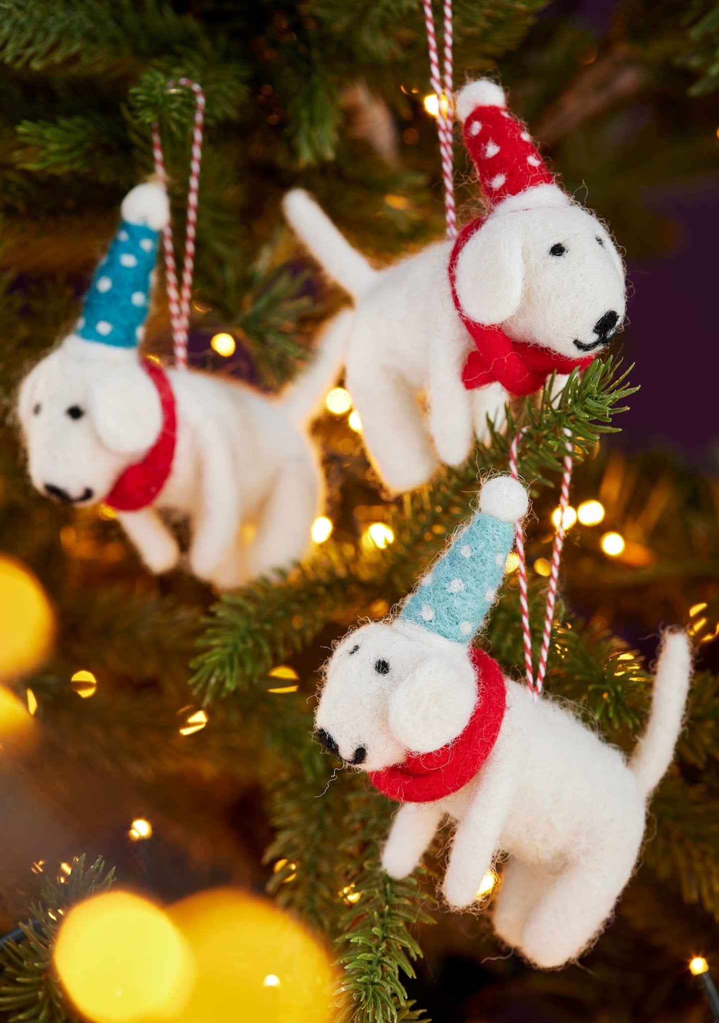Felt Dog With Dotty Hat & Tie – Hauslife