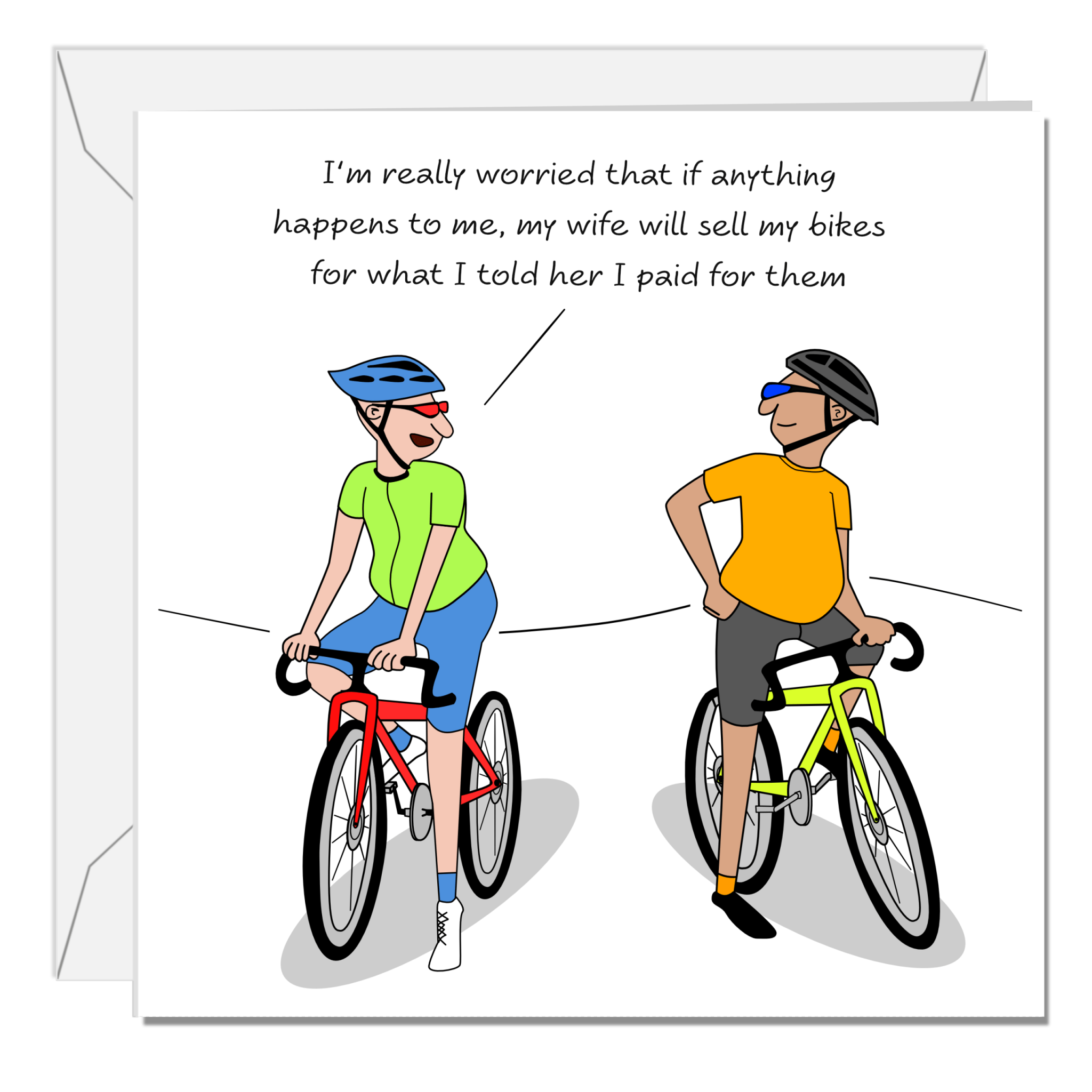 Funny Cycling Birthday Card – Hauslife