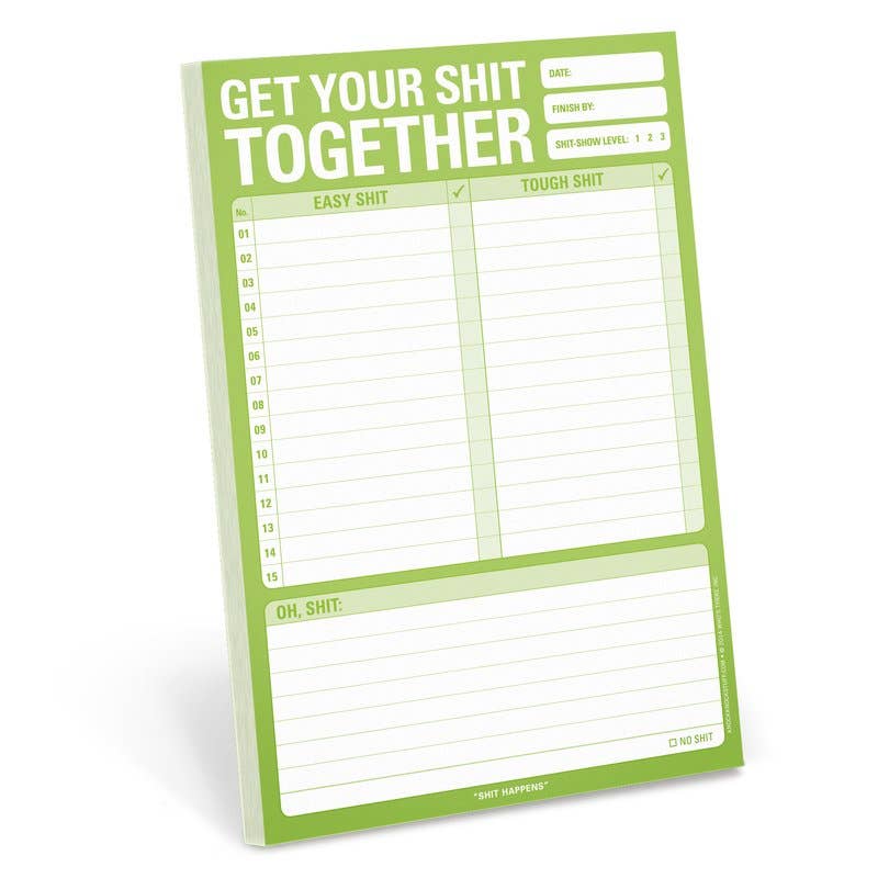 Get Your Shit Together Pad – Hauslife